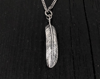Feather Pendant - Etsy