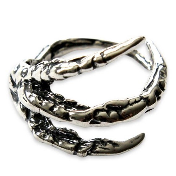 Raven Claw Talon Wrap Ring Solid Hand Cast .925 Sterling | Etsy