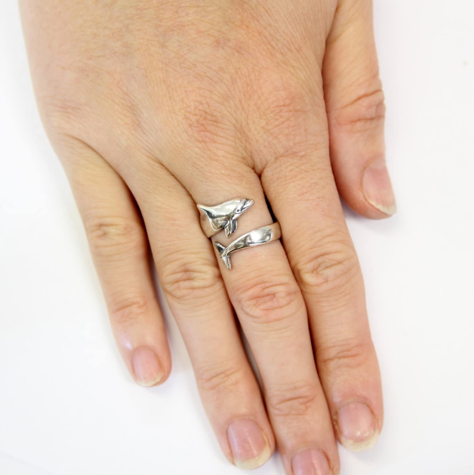 Dolphin Ring Solid 925 Sterling Silver Bottlenose Animal | Etsy