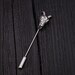Ram Skull Ascot Stick Pin Solid 925 Sterling Silver Oxidised Hand ...