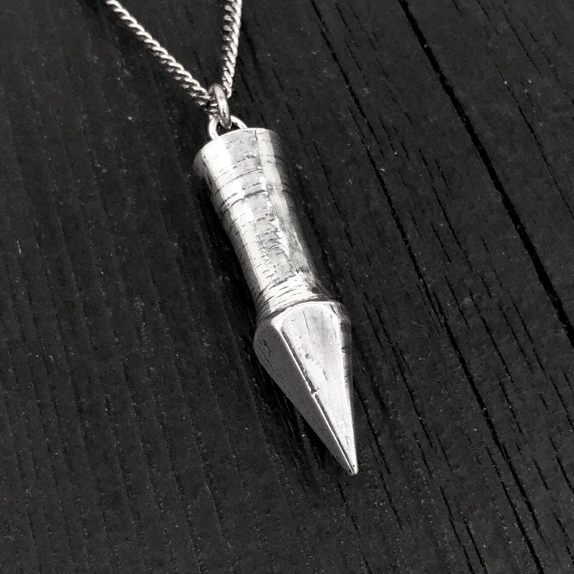 Medieval Silver Bodkin Arrowhead Pendant Necklace in Solid - Etsy