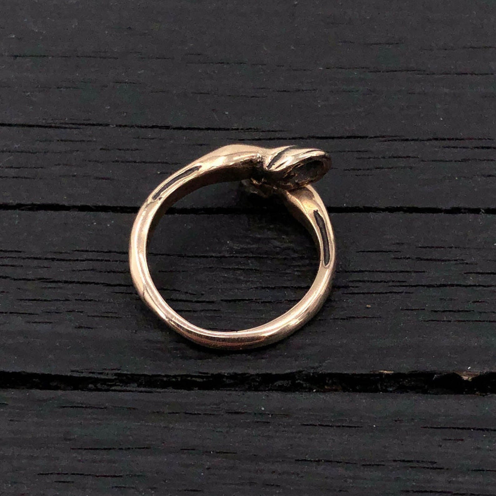 Horse Hoof Ring in Solid Bronze Large - Etsy