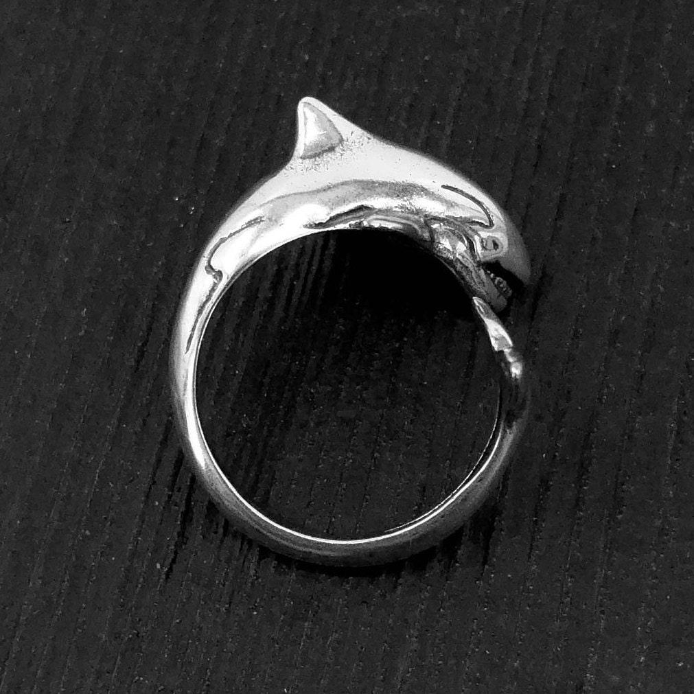Orca Ring Silver Killer Whale Wrap Ring Orca Jewelry - Etsy UK