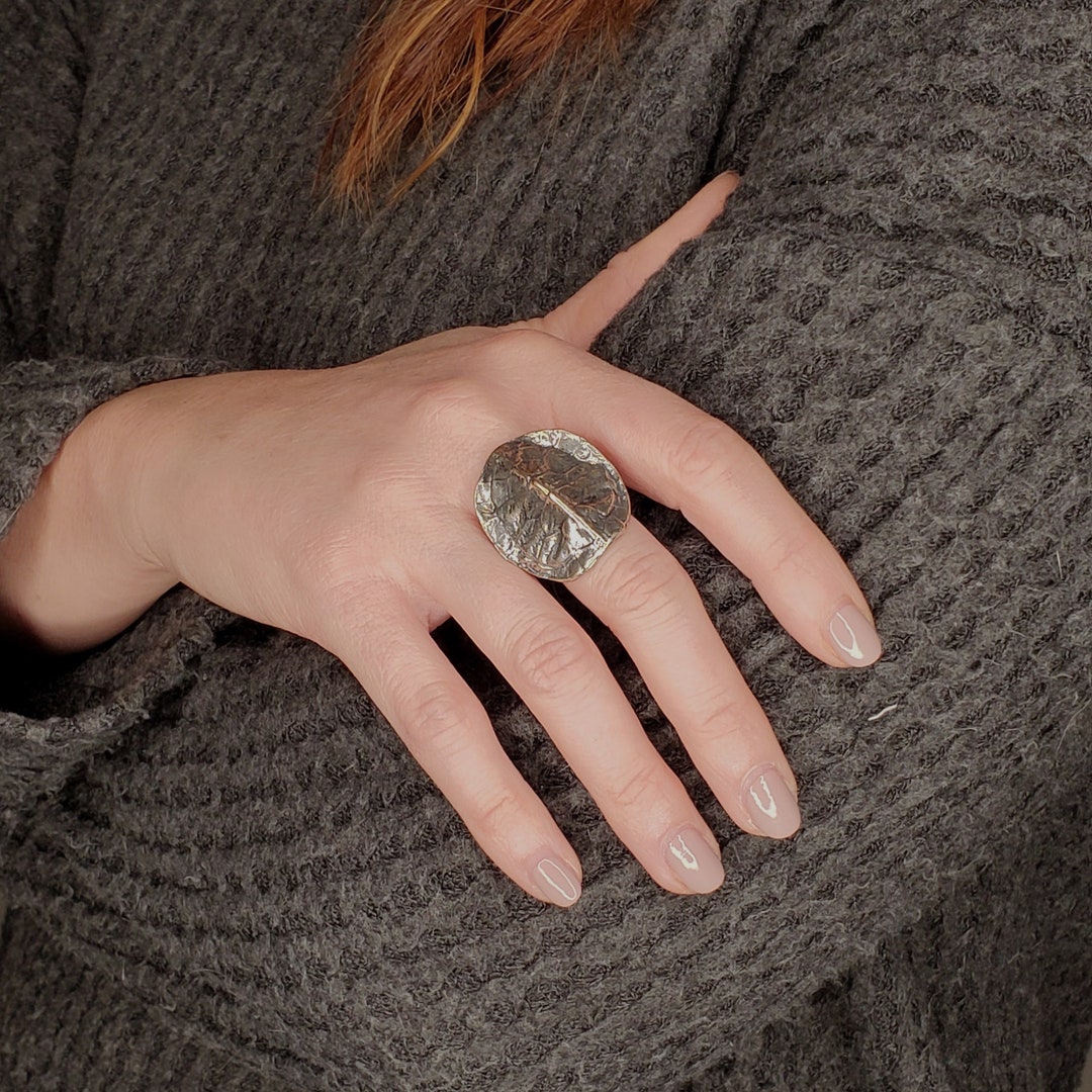 Turtle Shell Ring - Solid Hand Cast Bronze - Etsy