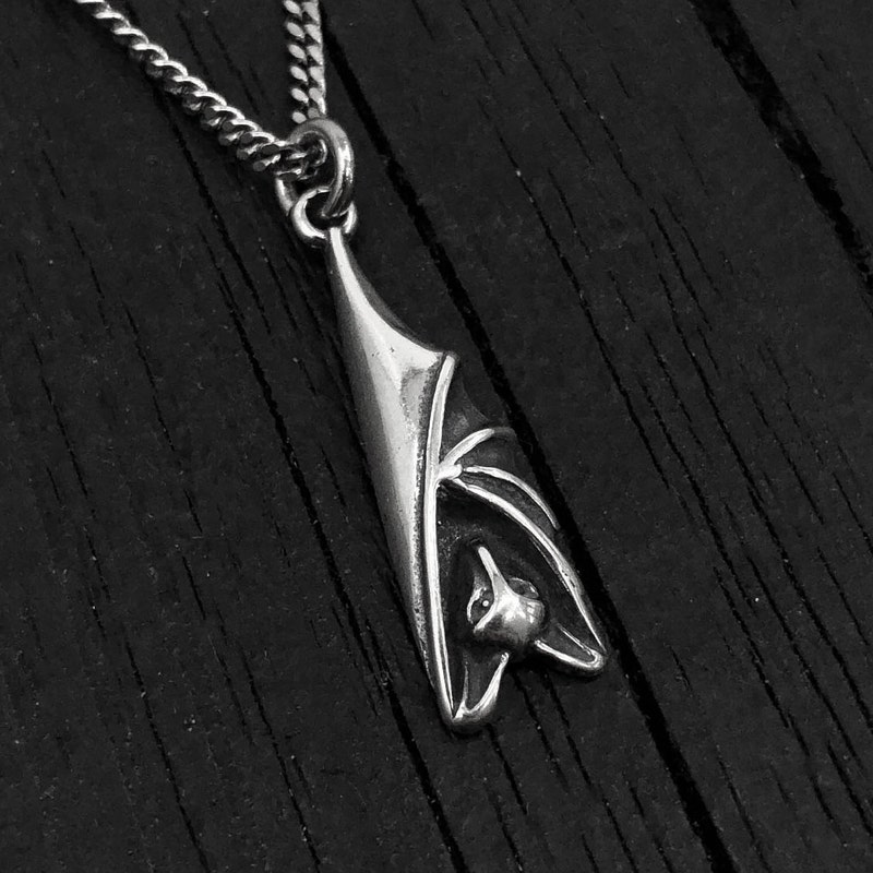 Bat Necklace - Etsy
