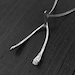 Silver Wishbone Necklace - Life Size Solid Sterling Silver Wishbone ...