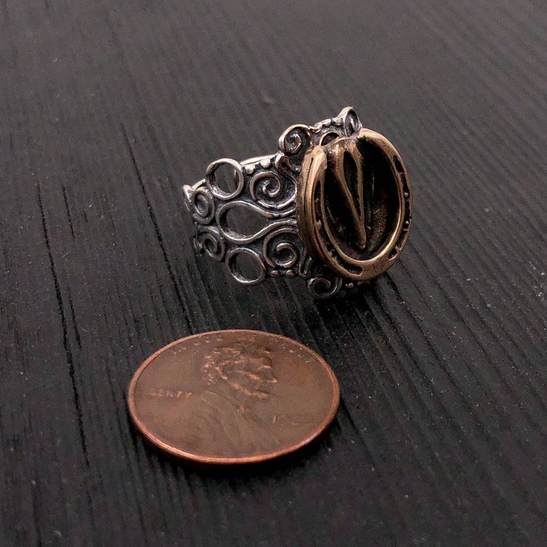 Horse Hoof Ring Filigree Shod Horse Foot Ring - Etsy