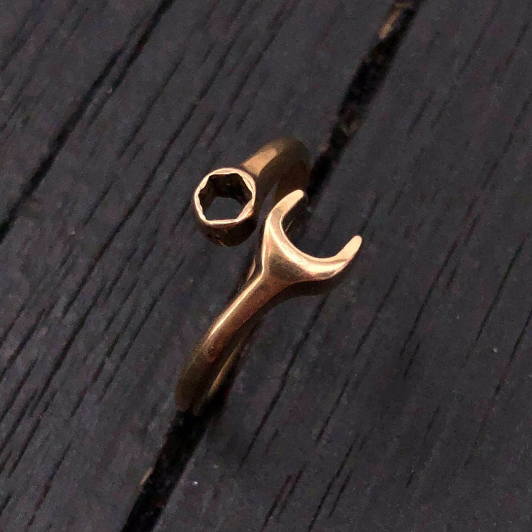 Ladies Spanner Wrench Ring Bronze Spanner Wrench Ring - Etsy