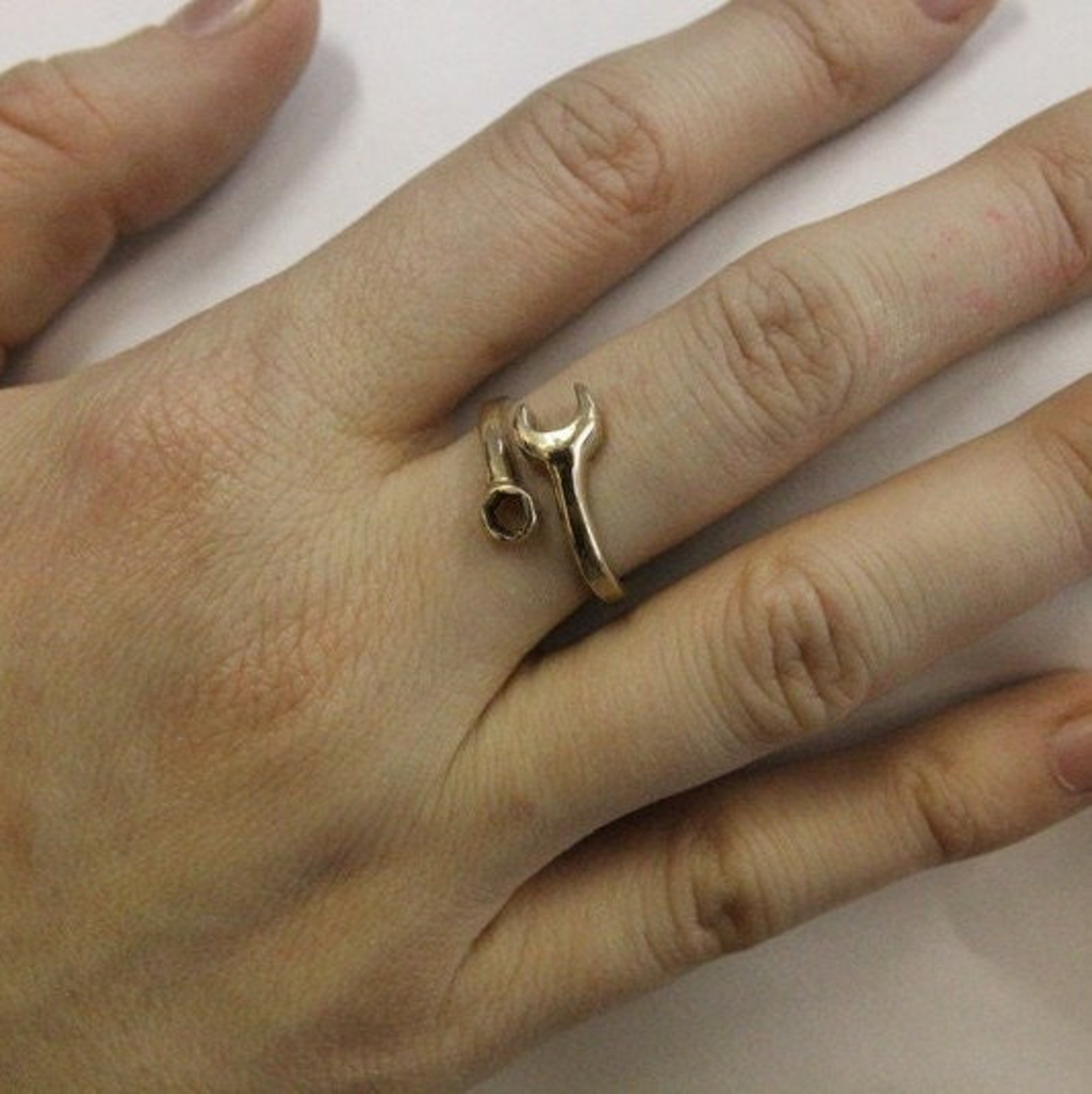 Ladies Spanner Wrench Ring Bronze Spanner Wrench Ring - Etsy