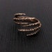 Double Raven Claw Talon Ring Bronze Raven Claw Ring Double Bird Talon ...