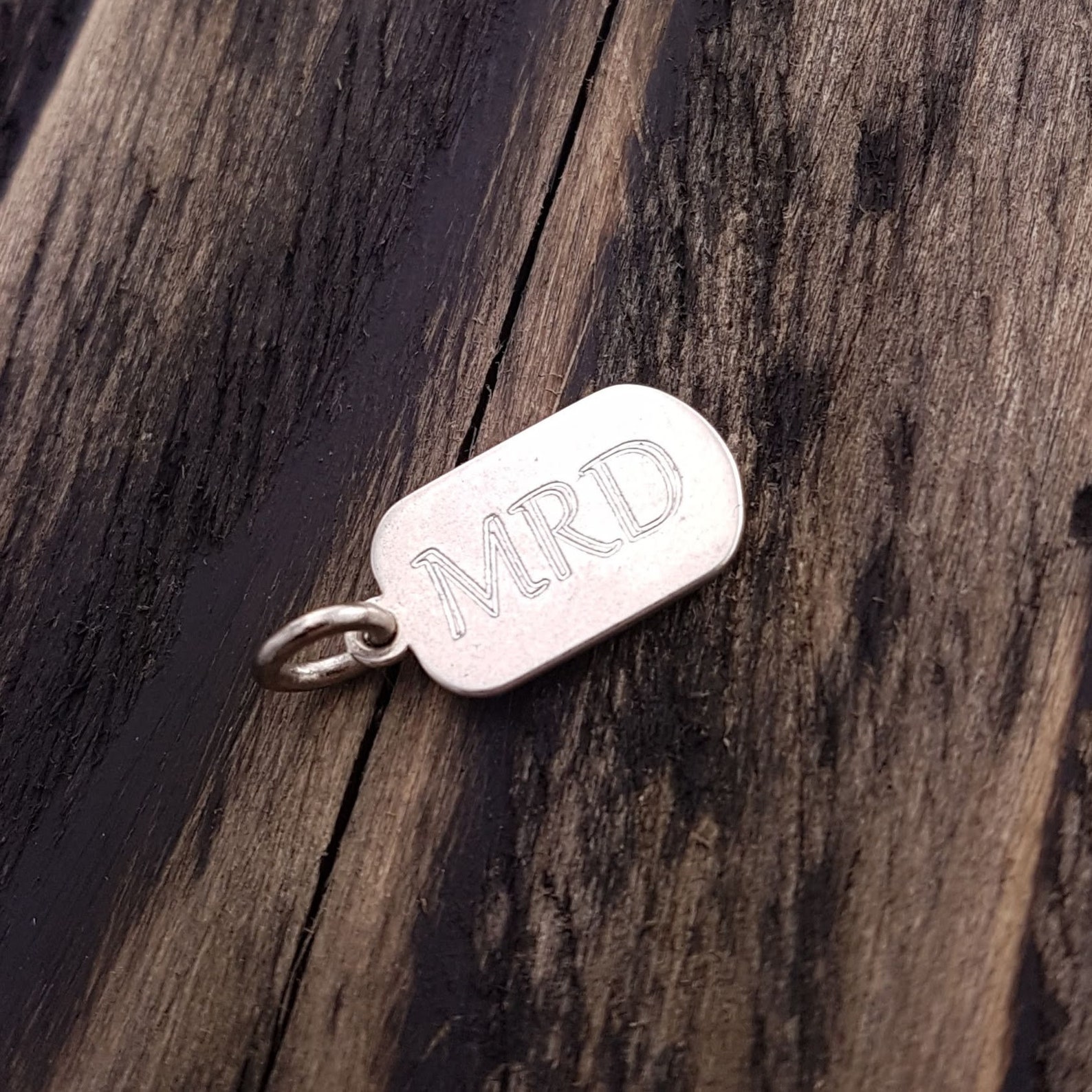 Custom Engraved Jewelry Tag Solid Bronze or Sterling Silver | Etsy