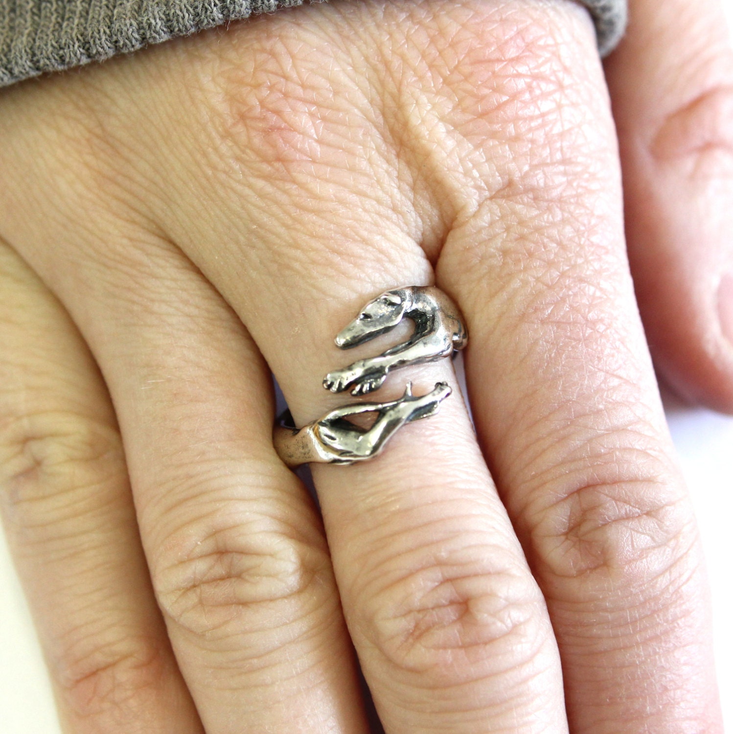 Greyhound Ring Silver Greyhound Ring Greyhound Dog Jewelry - Etsy UK