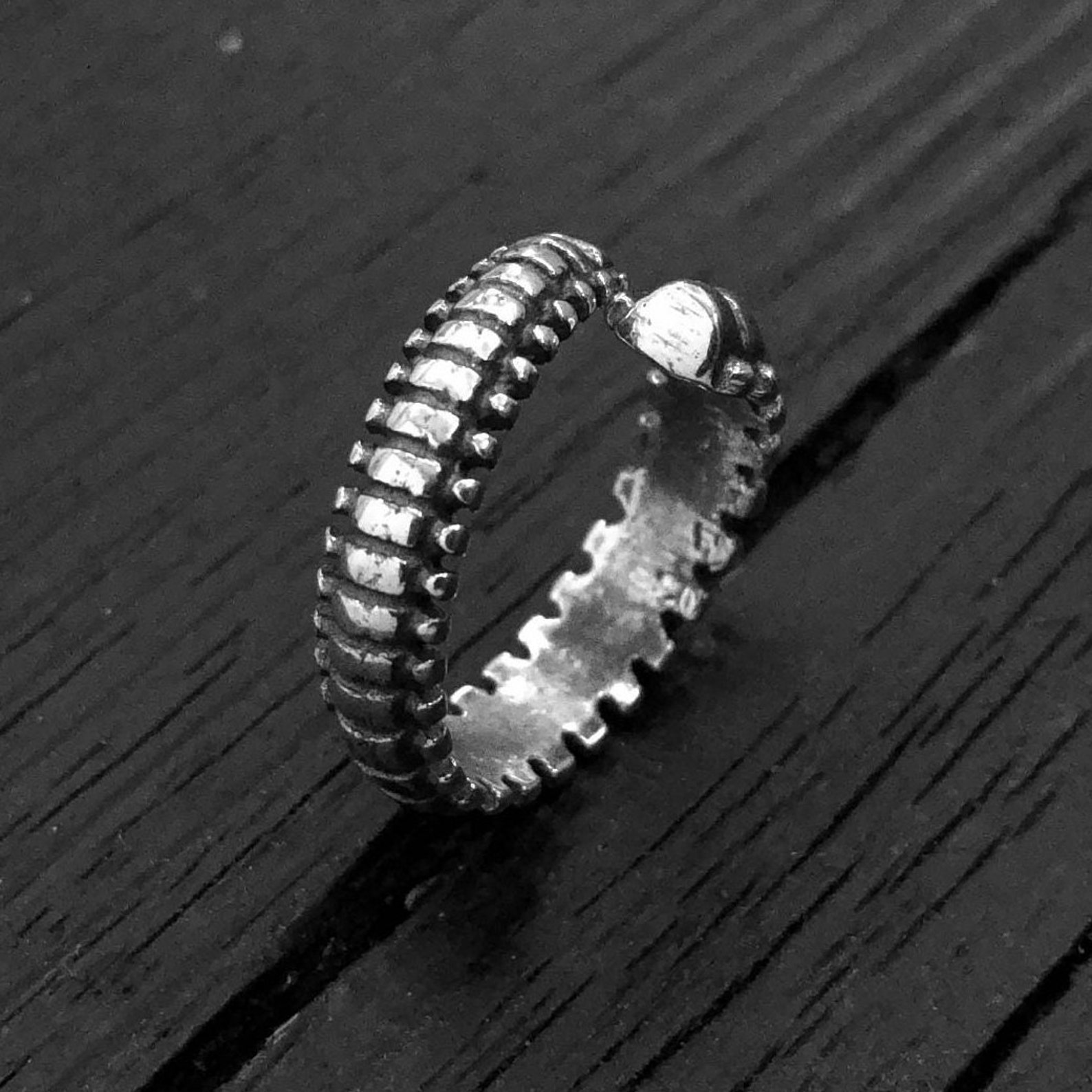 Vertebrae Ring Silver Human Vertebrae Spine Ring - Etsy