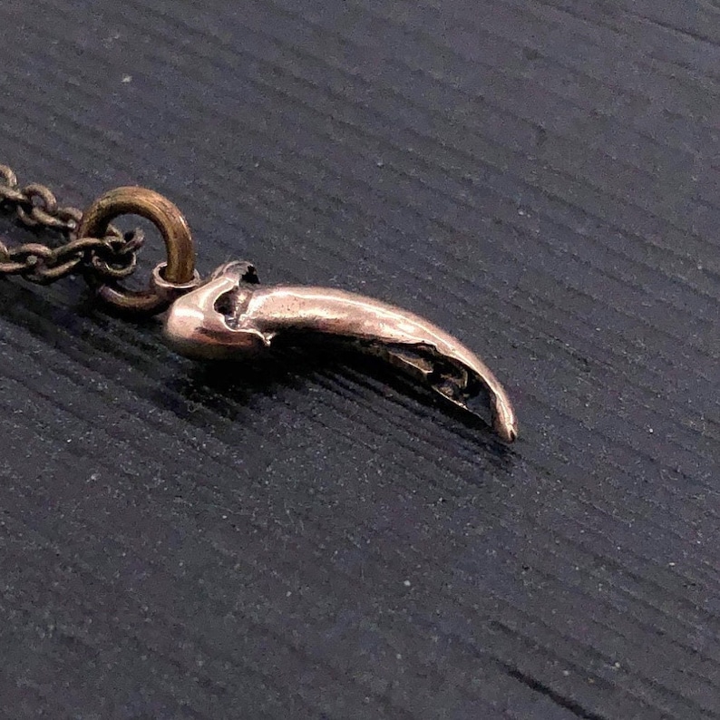 Bronze Red Fox Claw Necklace, Handmade Solid Bronze - Etsy