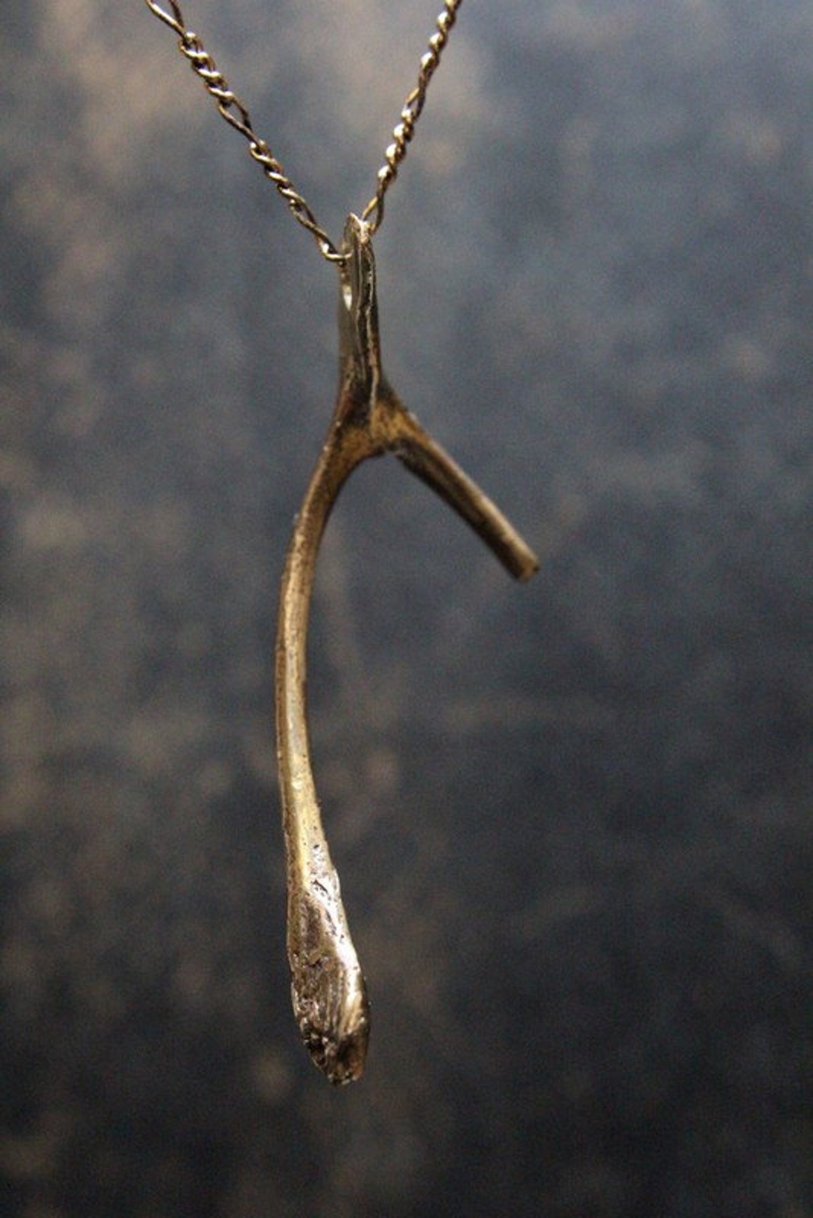 Wishbone Necklace A Thanksgiving Wish Wishbone Pendant - Etsy