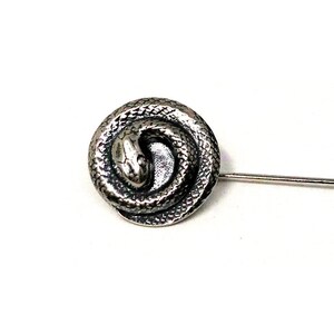 Snake Ascot Pin 925 Sterling Silver Serpent Stickpin Colubrid - Etsy