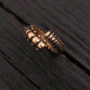 Human Vertebrae Ring in Solid Bronze Spine Ring - Etsy