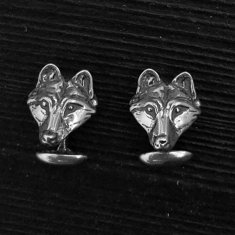 Wolf Cufflinks - Etsy