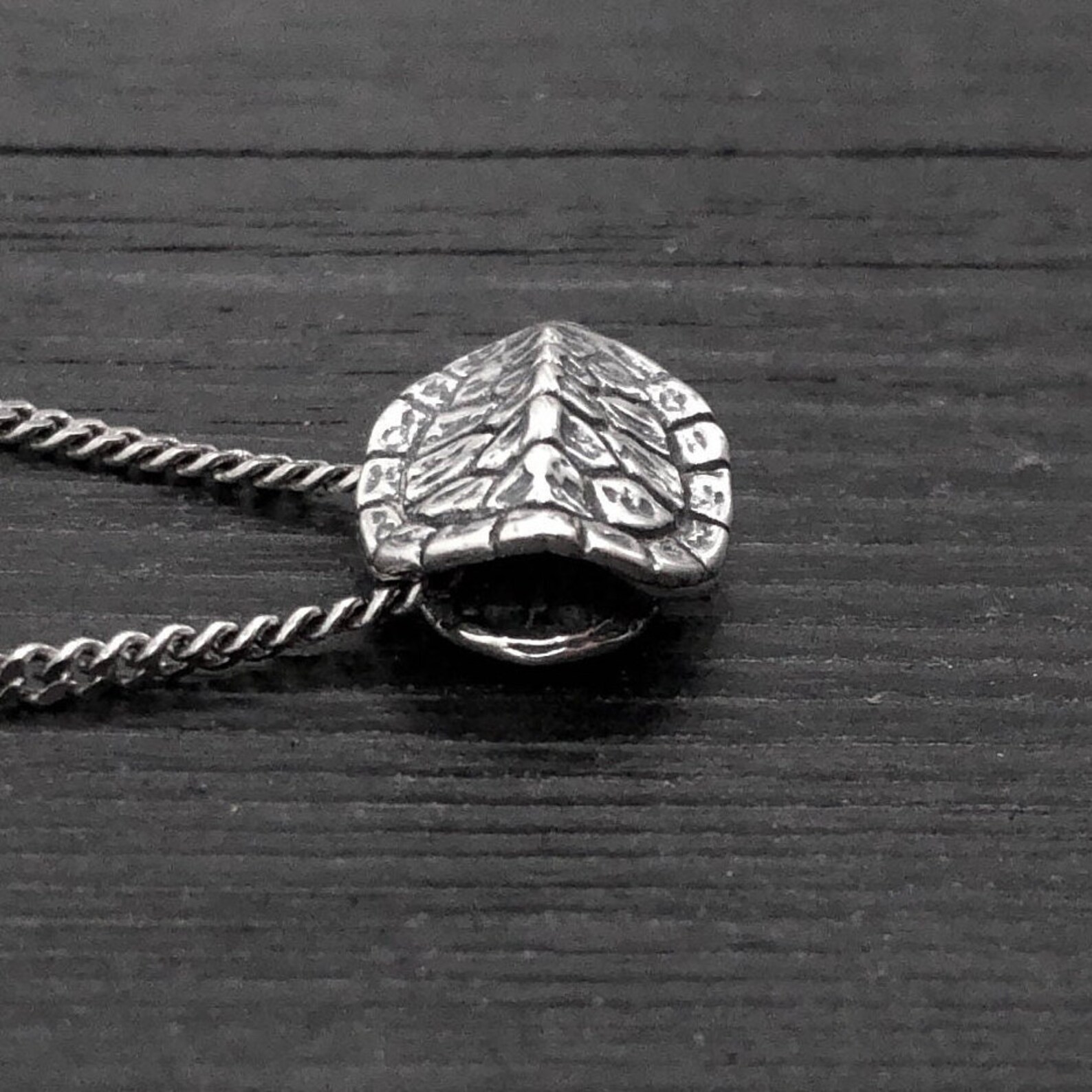 Turtle Shell Charm Necklace in Solid Sterling Silver Terrapin - Etsy