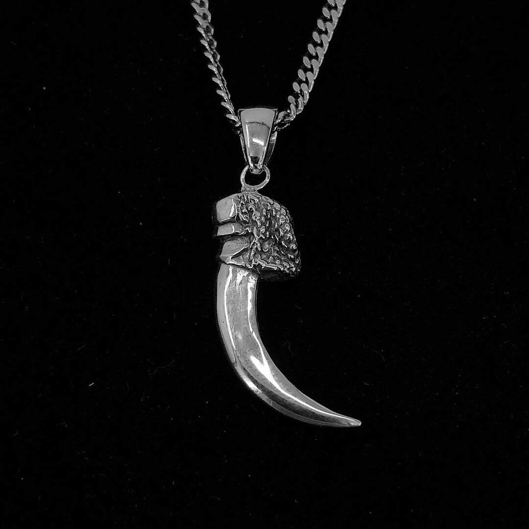 3D Life-size Sterling Silver Kestrel Falcon Talon Pendant Hawk Claw ...