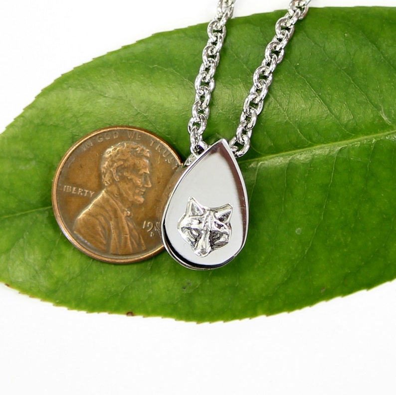 Wolf Head Tear Drop Cremation Ash Urn Pendant Necklace | Etsy