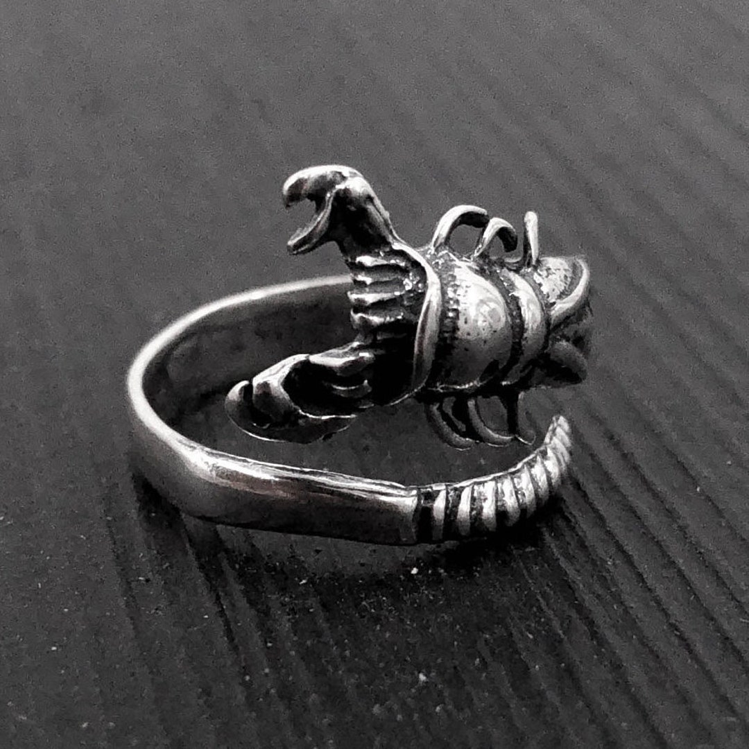Scorpion Ring Sterling Silver Scorpion Ring Scorpion Wrap Ring - Etsy