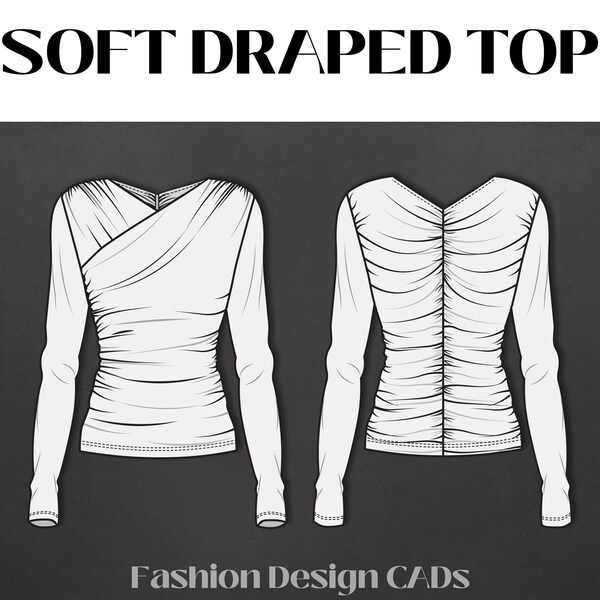 Gathered Draped - Etsy