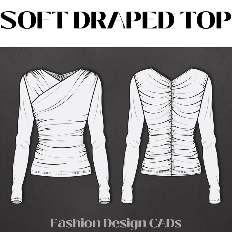 Gathered Draped - Etsy