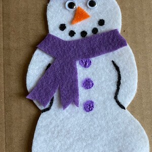 FIVE LITTLE SNOWMEN Children's Flannel Board Felt Set - Etsy