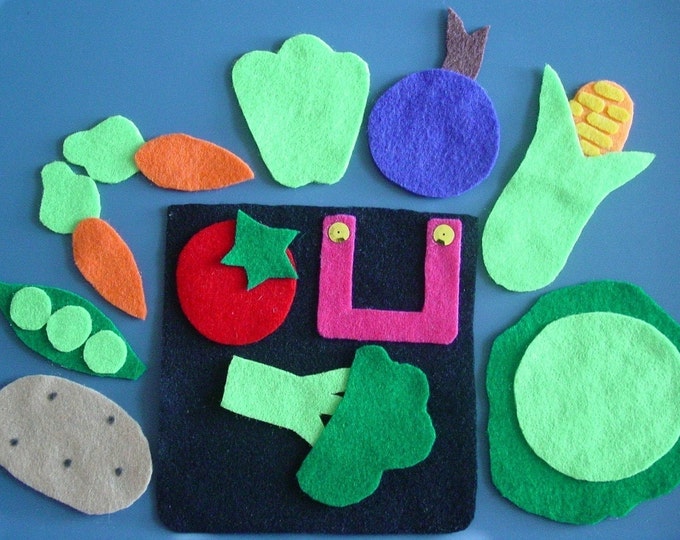 GROWING VEGETABLE SOUP Children's Flannel Board Felt Set - Etsy