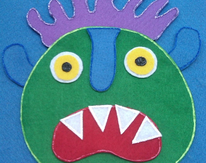 Go Away Big Green Monster Felt Board Flannel Board Story - Etsy