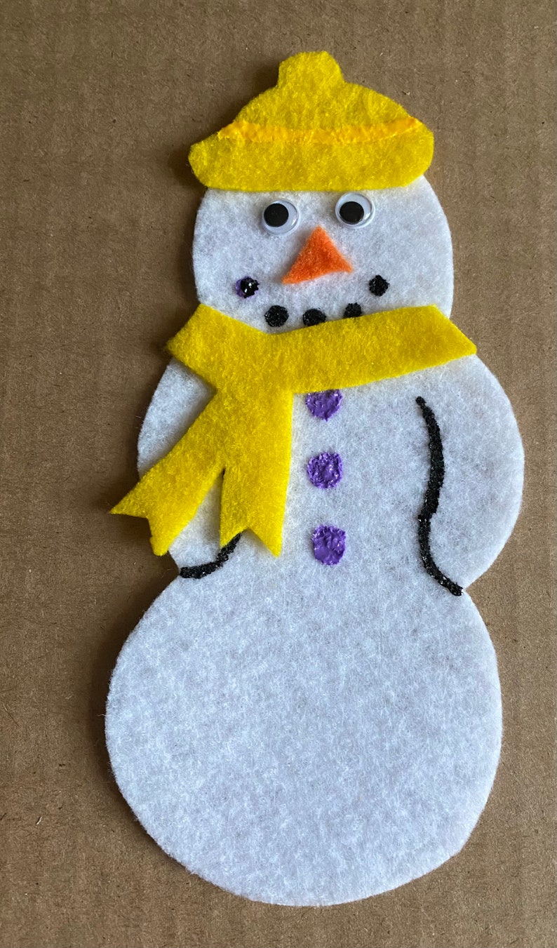FIVE LITTLE SNOWMEN Children's Flannel Board Felt Set - Etsy