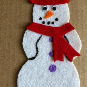 FIVE LITTLE SNOWMEN Children's Flannel Board Felt Set - Etsy
