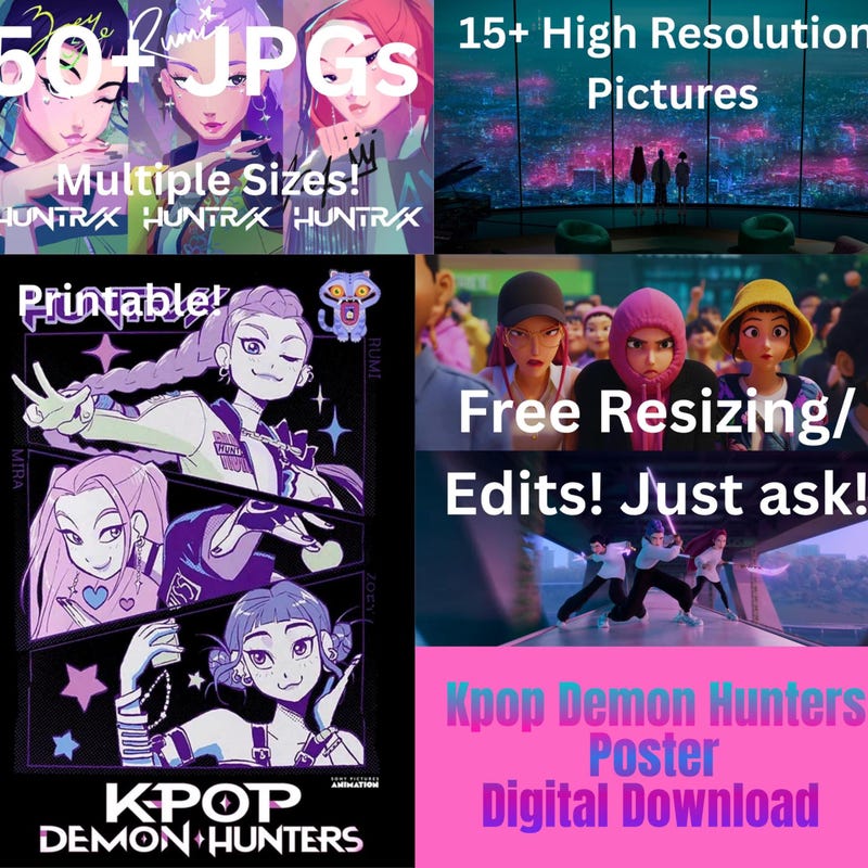 Kpop Demon Hunter Posters - Etsy