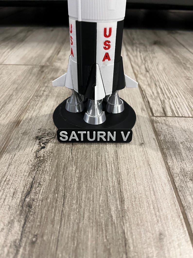 3D Print of Saturn Rocket - Etsy