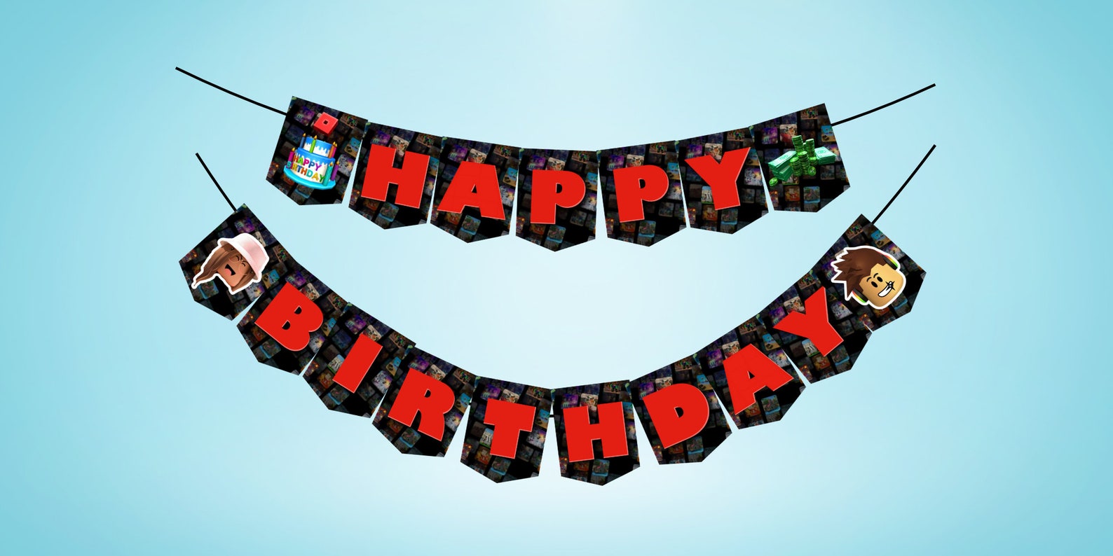 Roblox Banner - Happy Birthday, Party, Celebration, Robux, Gaming ...