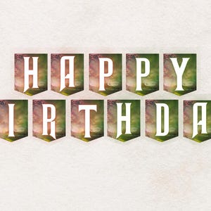 Wicked Elphaba Glinda Theme Happy Birthday Banner | Customizable ...