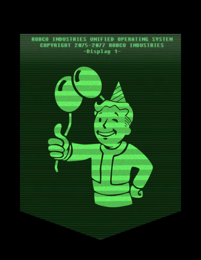 Fallout-themed Happy Birthday Banner | Customizable Alphabet Banner ...