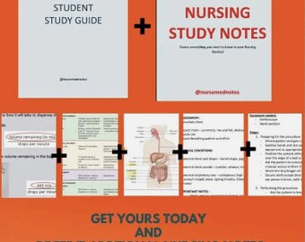 Nursing School 5 Cheat Sheets Bundle Made by a Nursing Student - Etsy