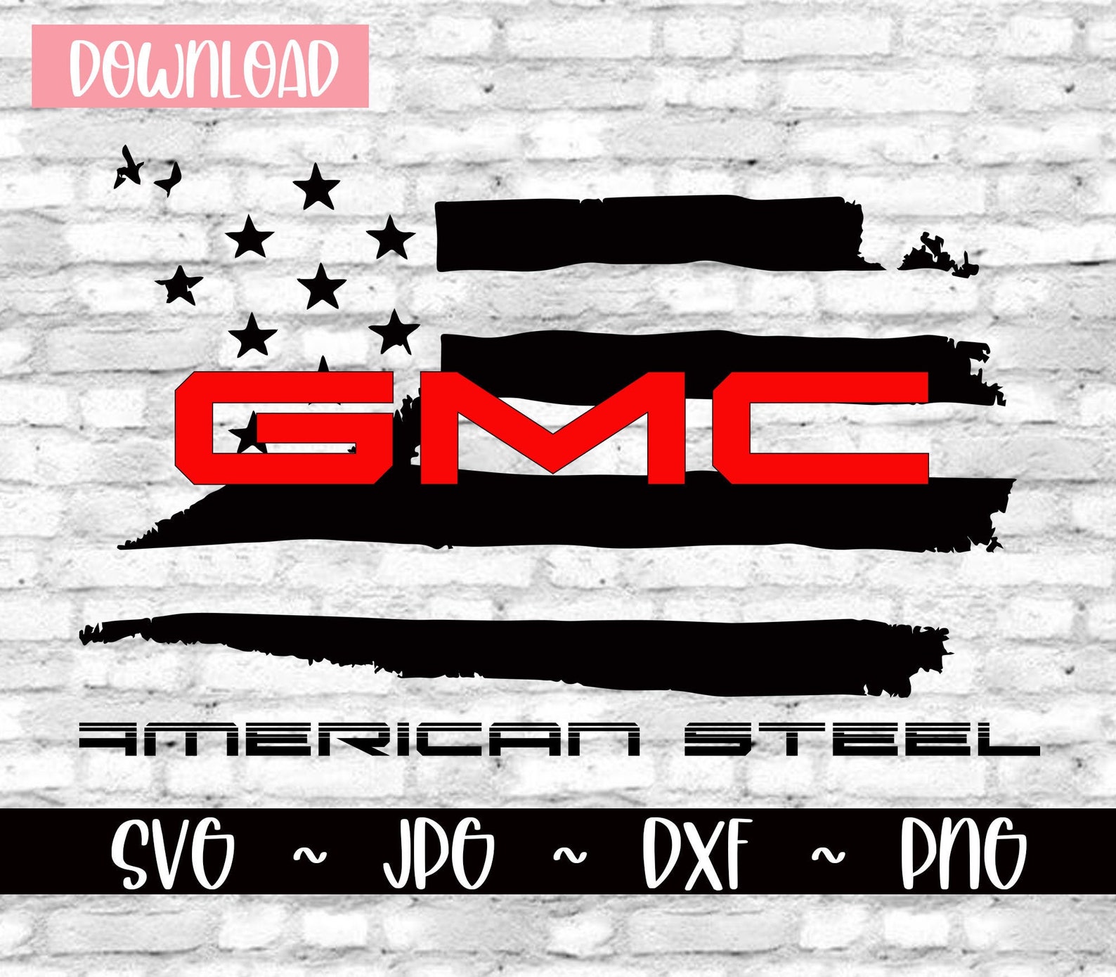 SVG, GMC Truck SVG, American Steel, Squarebody, Man, Flag, Dxf, Jpg ...