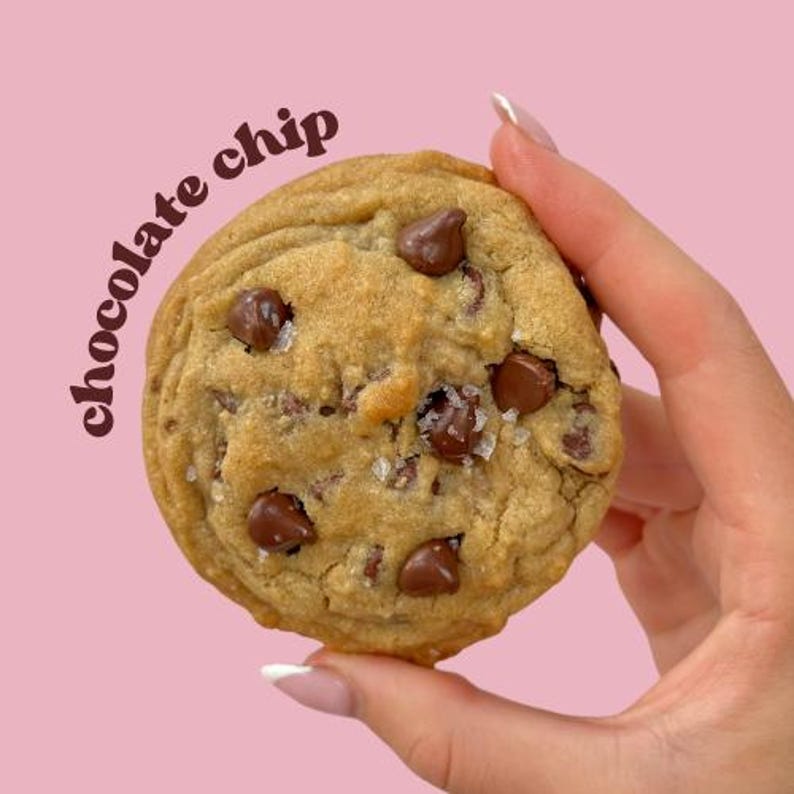 CHOCOLATE CHIP BOX of 8 or 12 Freshly Baked Homemade Gourmet Cookies - Etsy