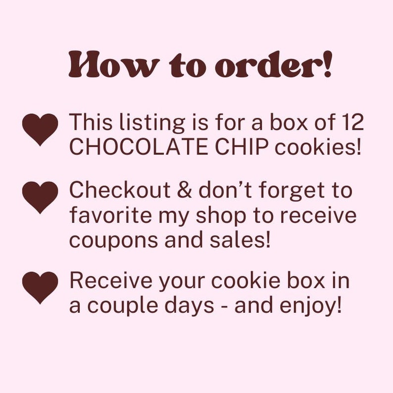 CHOCOLATE CHIP BOX of 8 or 12 Freshly Baked Homemade Gourmet Cookies - Etsy