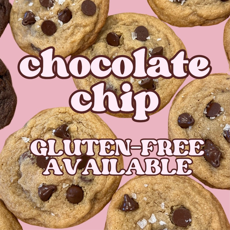 CHOCOLATE CHIP BOX of 8 or 12 Freshly Baked Homemade Gourmet Cookies - Etsy