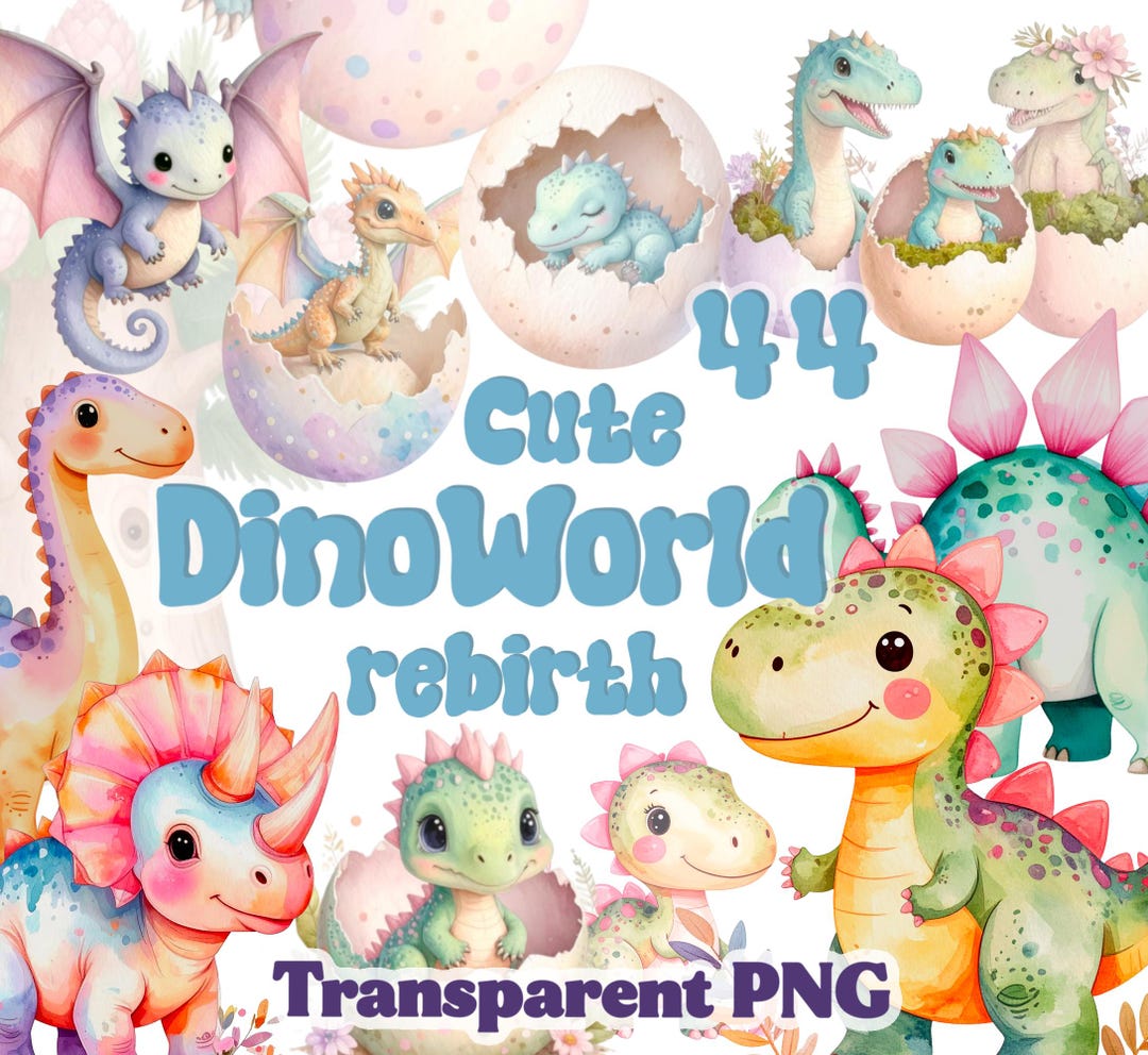 44 Cute Dinoworld Rebirth Cliparts PNG Transparent - Etsy