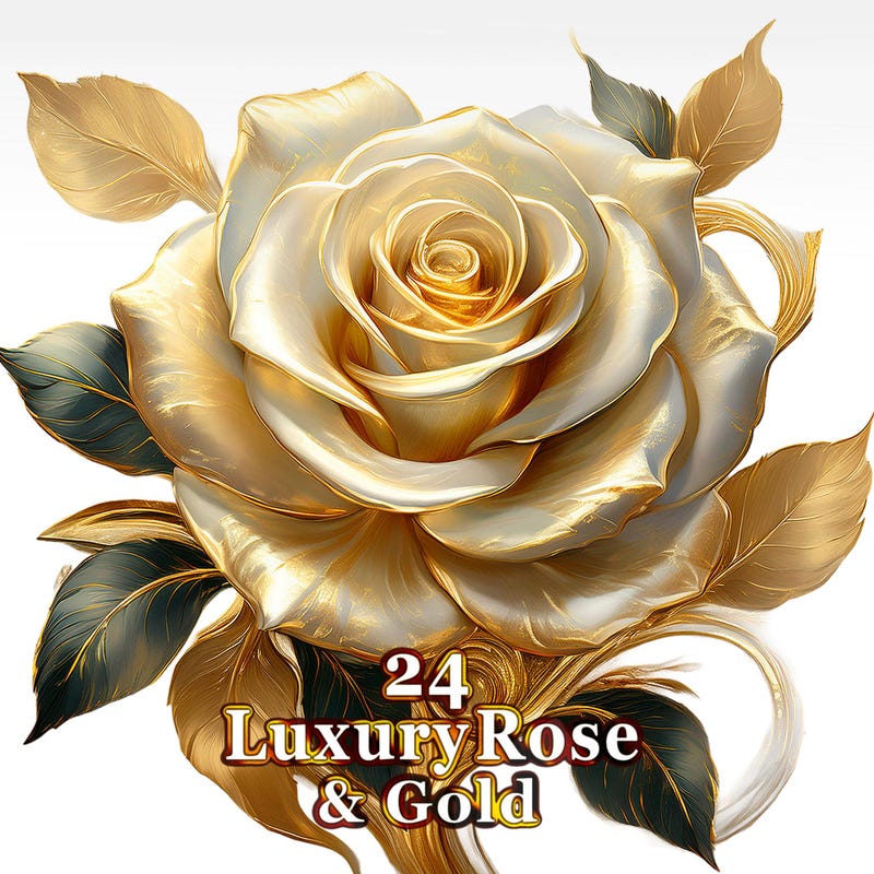 Rose Gold Roses Clip Art - Etsy