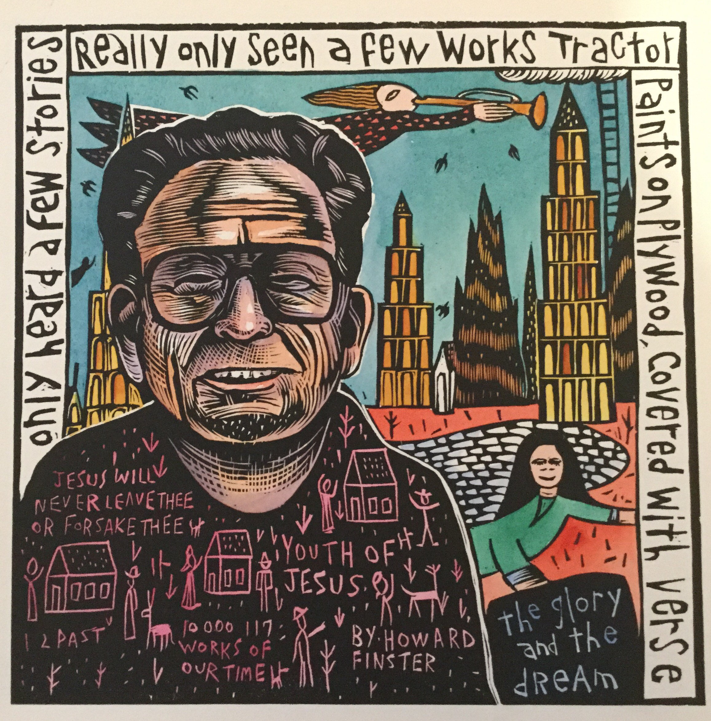 Howard Finster Folk Art the Glory and the Dream Bill Mallonee Original ...