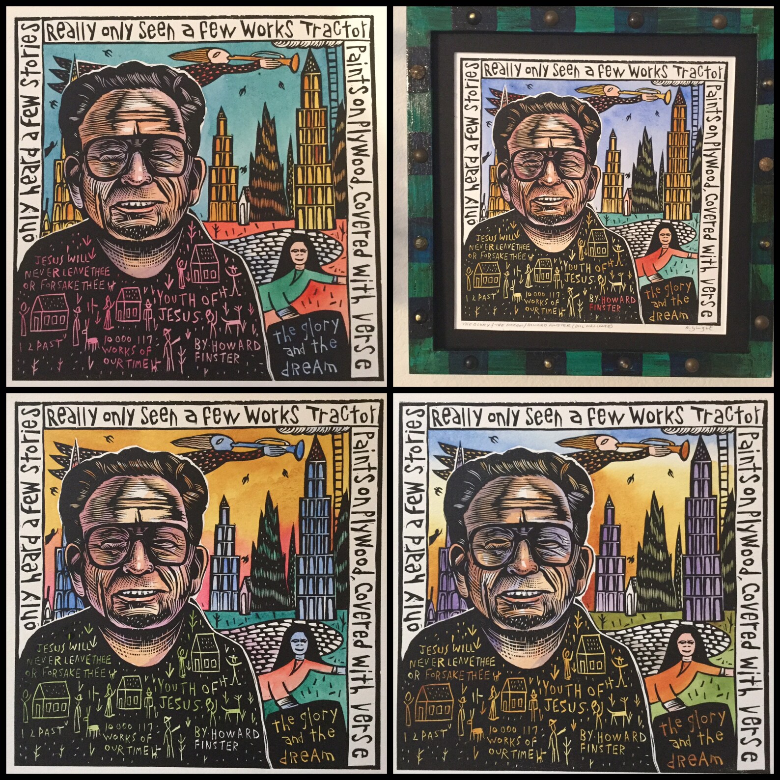 Howard Finster Folk Art the Glory and the Dream Bill Mallonee Original ...