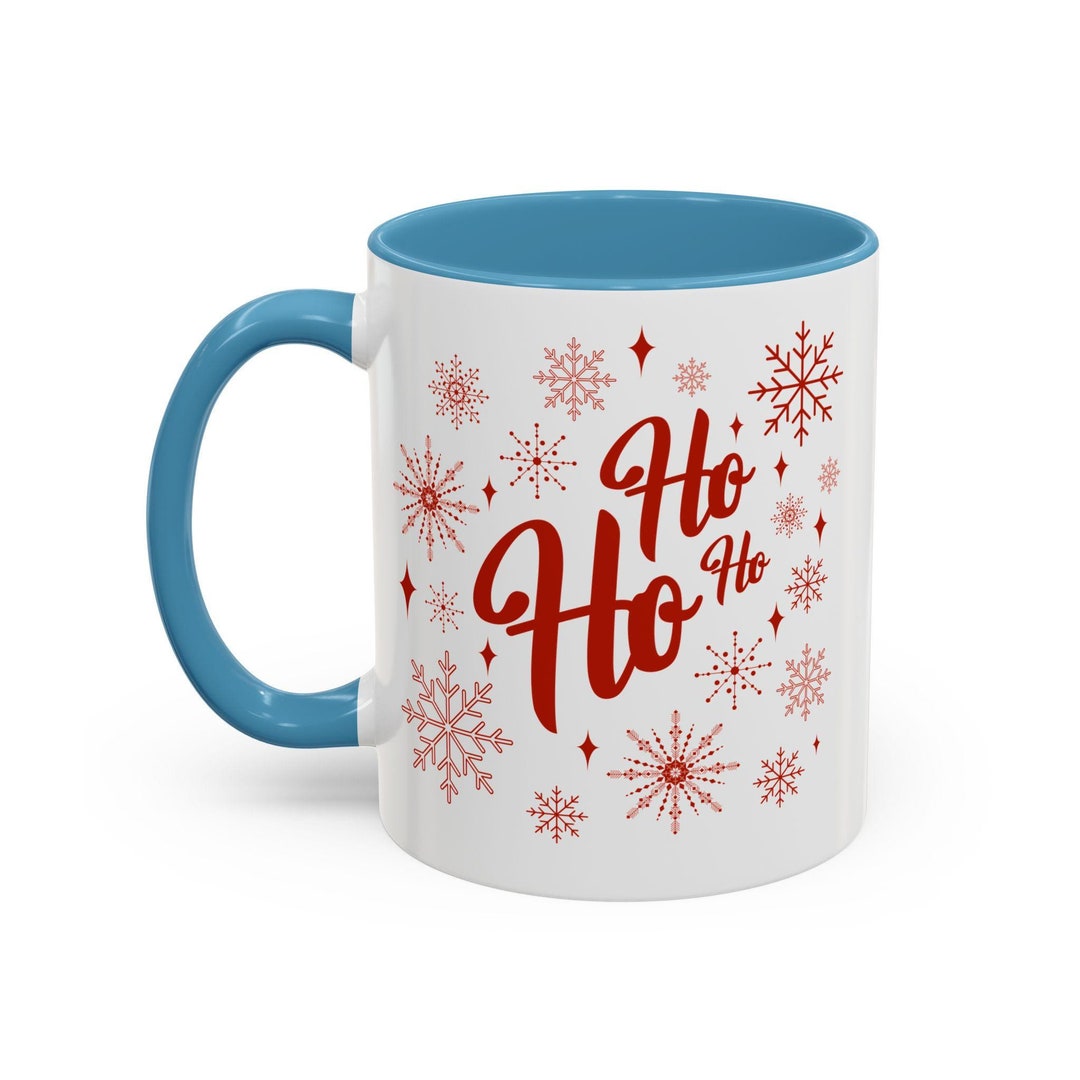 Ho Ho Ho Let It Snow Christmas Mug,holiday Winter Coffee Cup,festive ...