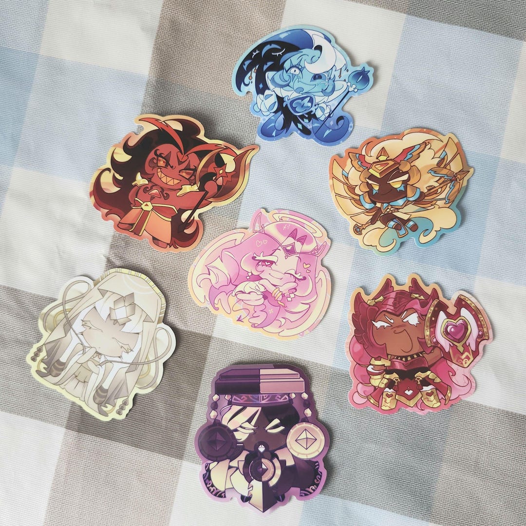 Cookie Run Kingdom Stickers: Ancient & Beast Cookies Die-cut Stickers ...