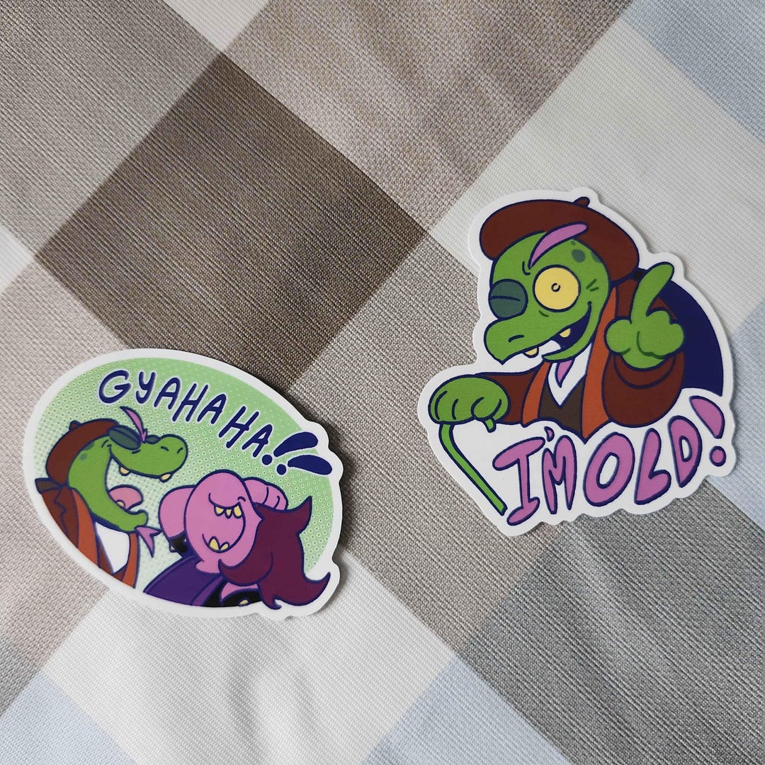 Deltarune Gerson & Susie Sticker Set: Die-cut Vinyl Stickers - Etsy ...